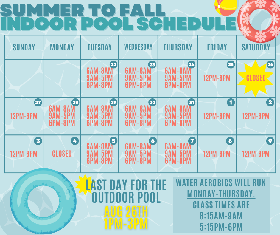 Updated "End of Summer" Pool Hours - City of Wamego